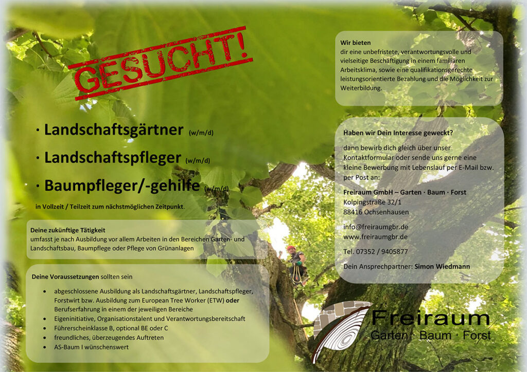 FREIRAUM – Garten · Baum · Forst – Garten · Baum · Forst